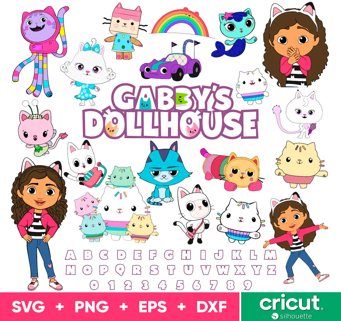 Bundle Gabbys Dollhouse Svg Png, Gabbys Svg Files for Cricut – AlyzKids