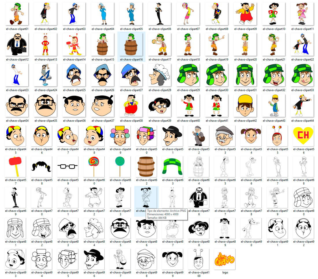 Bundle El Chavo del Ocho Png Svg, El Chavo Friends Svg – AlyzKids