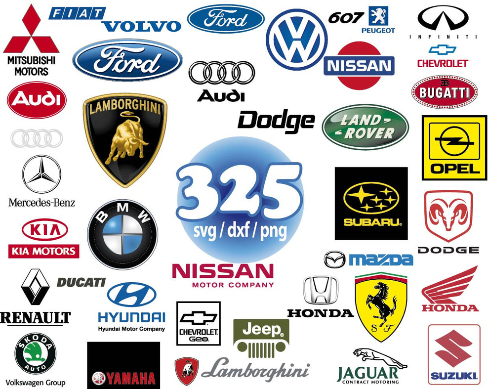 Mega Bundle Car Brands Svg Png, Car Logo Svg, Car Symbol Svg – AlyzKids