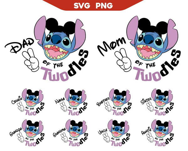 Mickey Stitch Twodles Family Svg Bundle – AlyzKids