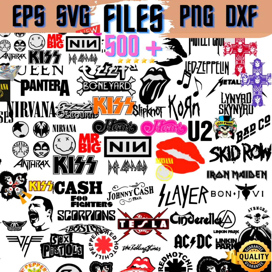 Bundle Rock Band Svg Png, Rock Music Svg, Heavy Metal Svg – AlyzKids