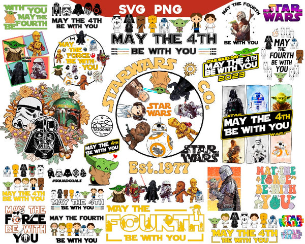 Ultimate Design Star Wars May The 4th Be With You Svg Png – AlyzKids